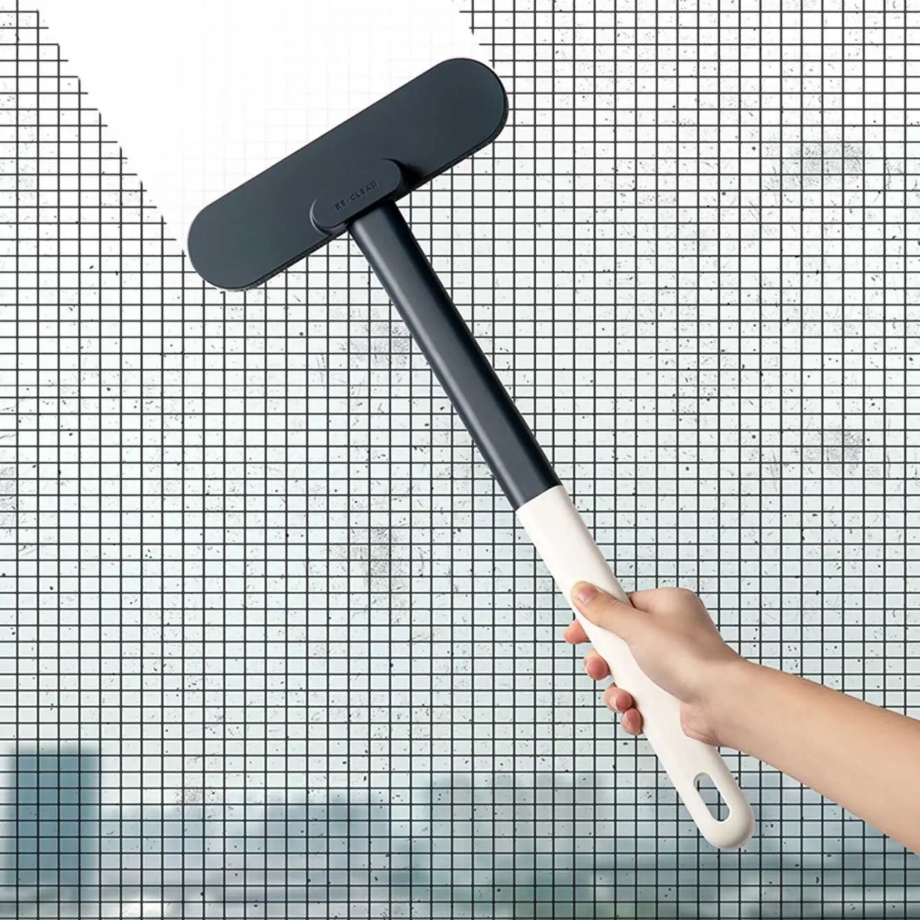 Multifunctional Long Handled Window Brush Wet Dry Cleaning T | Inspire ...