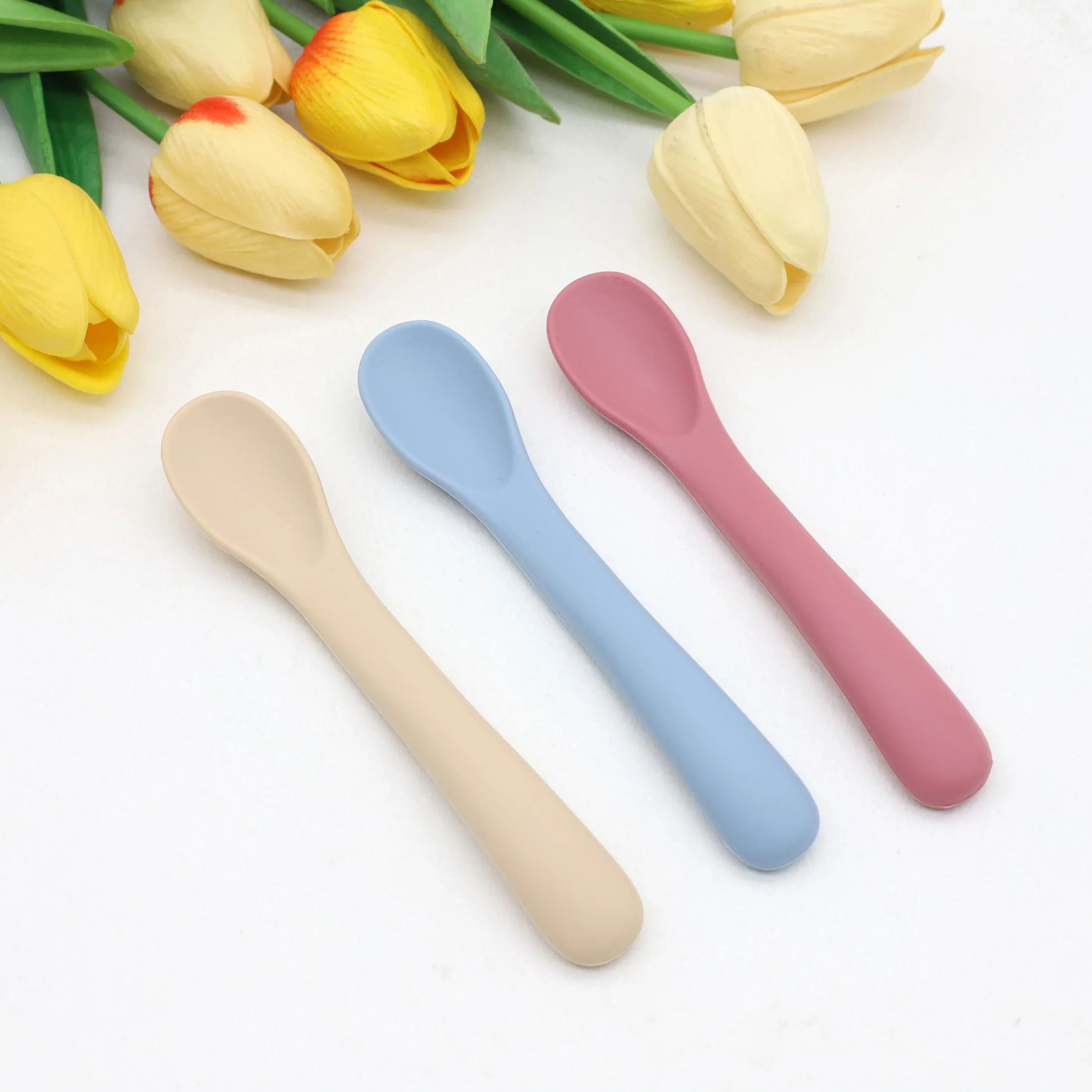 Baby Silicone Soft Feeding Spoon Set for Infants and Toddler | Inspire ...