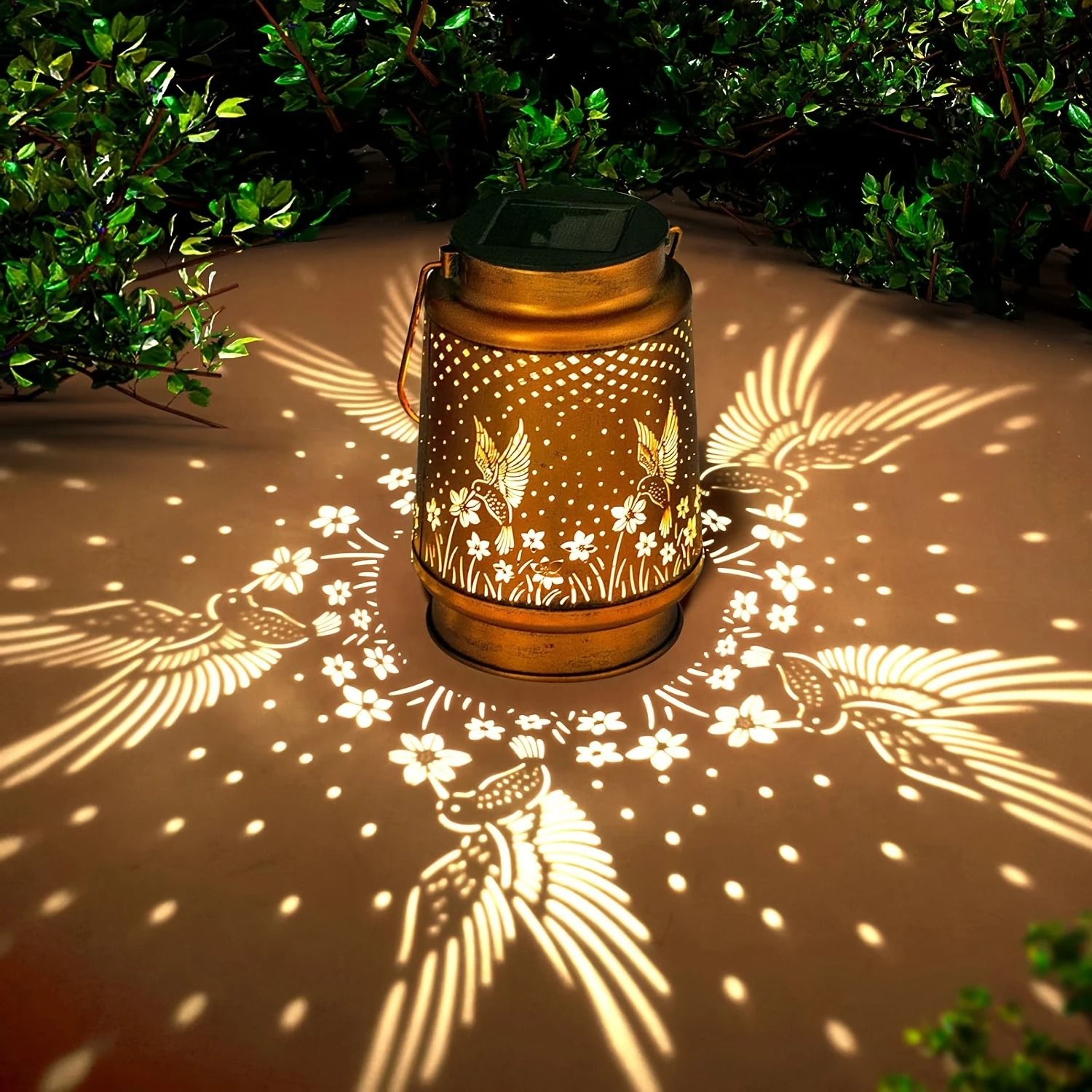 Iron Solar Lantern Outdoor Decorative Pathway Garden Light | Inspire Uplift