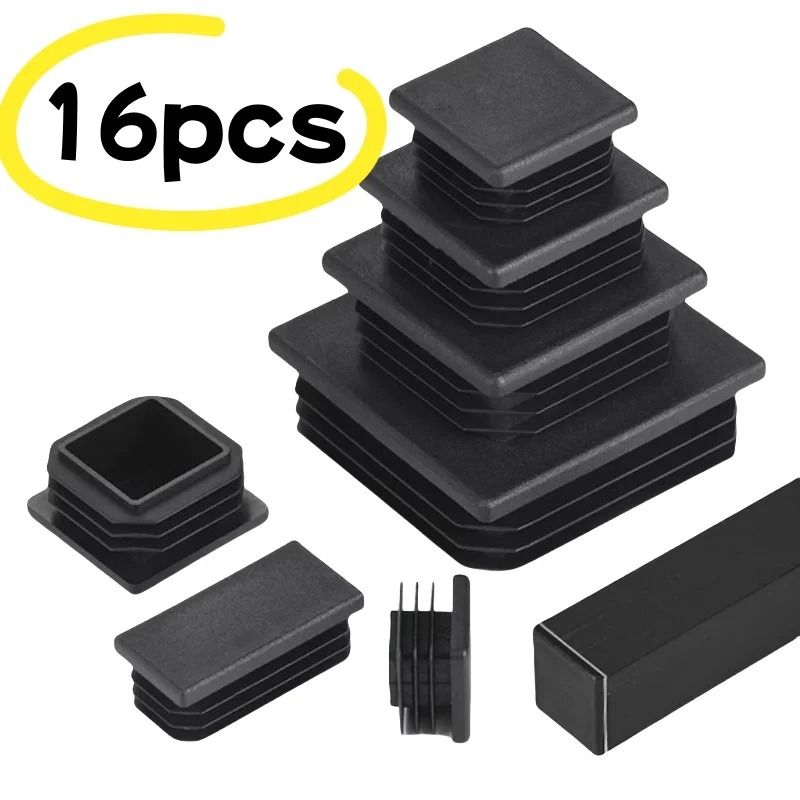 Plastic Square Tube End Caps for Chair Legs and Furniture Pi | Inspire ...