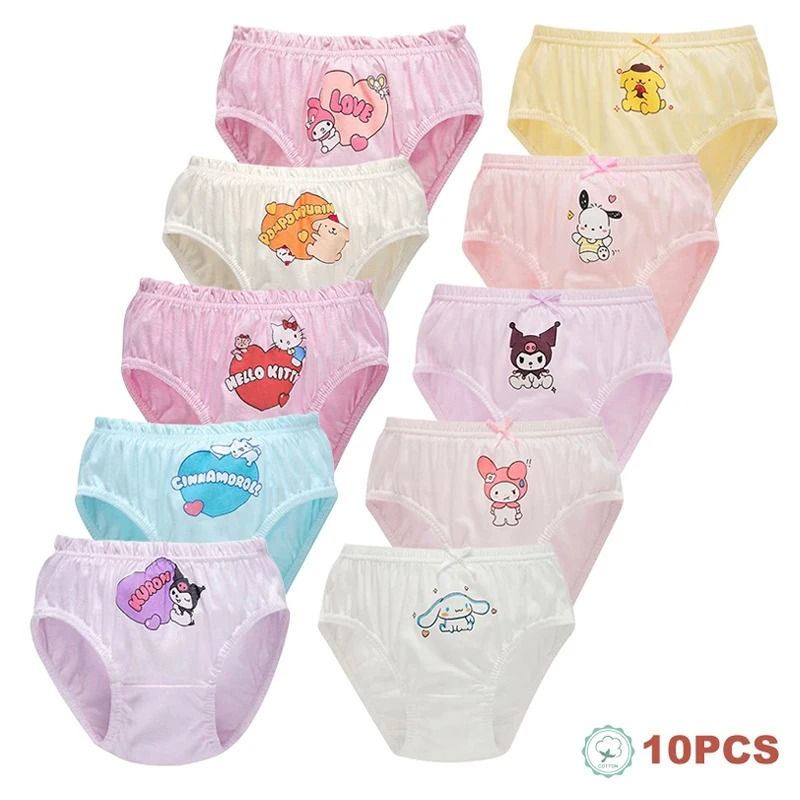 Girls Cotton Cartoon Character Underwear Set Soft Triangle B | Inspire ...