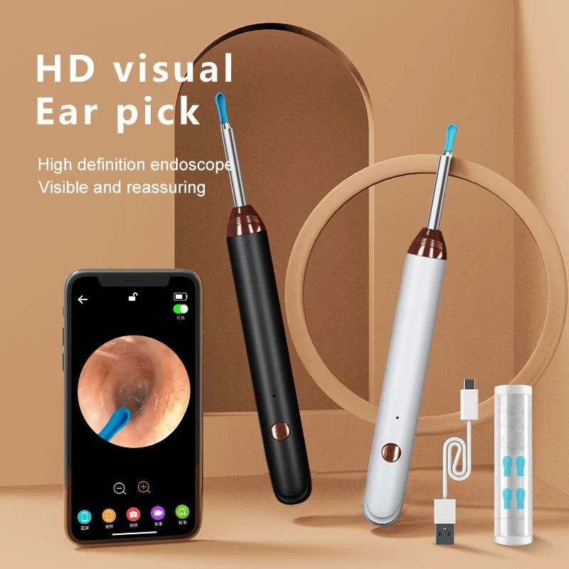 Smart Visual Ear Cleaner Otoscope with Camera USB C Charging | Inspire ...