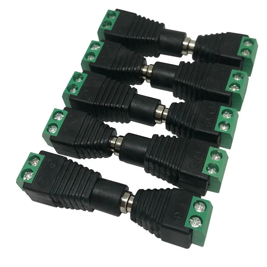 DC 12V Male and Female Power Plug Connector Set 5.5mm x 2.1m | Inspire ...
