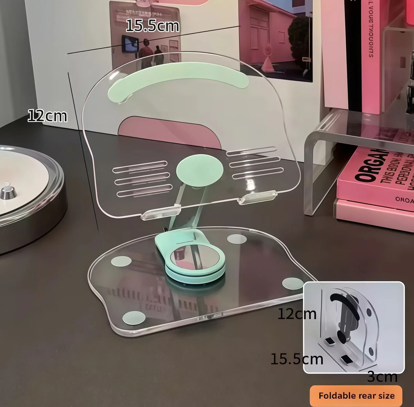 Transparent Rotating Acrylic Tablet Stand and Foldable Adjus | Inspire ...