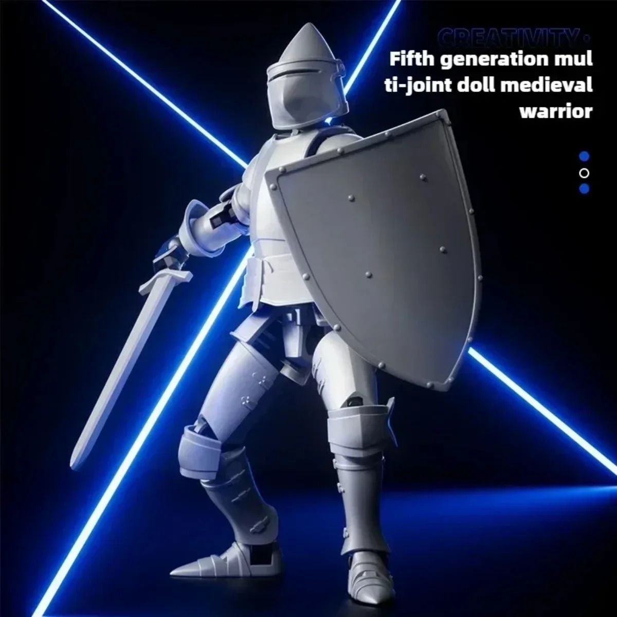 3D Printed Mannequin Character Assembly Knight Action Figure | Inspire ...