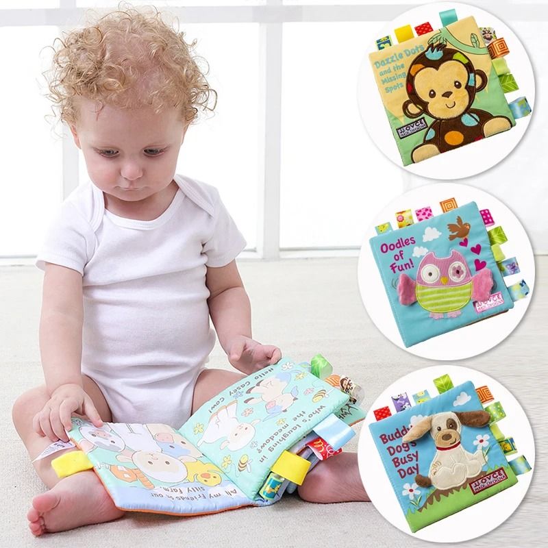 Animal Style Newborn Baby Learning Educational Cloth Books C | Inspire ...