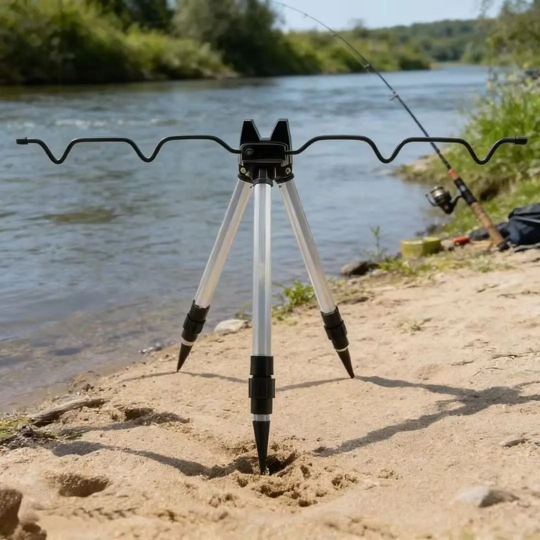 Telescopic Fishing Rod Tripod Stand – Corrosion-Resistant Al | Inspire ...