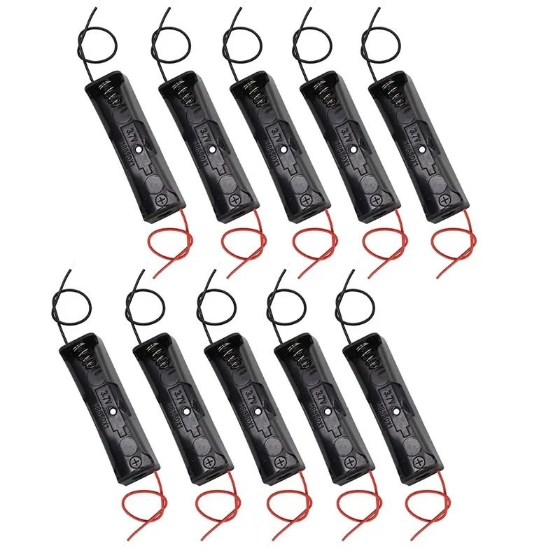 10-Piece 18650 Battery Holder Set – DIY Single-Slot Plastic | Inspire ...