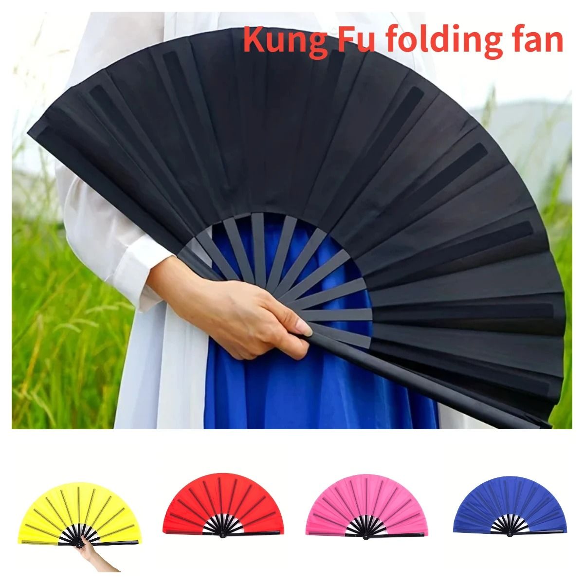 10 Inch Double Sided Chinese Kung Fu Folding Fan for Martial | Inspire ...