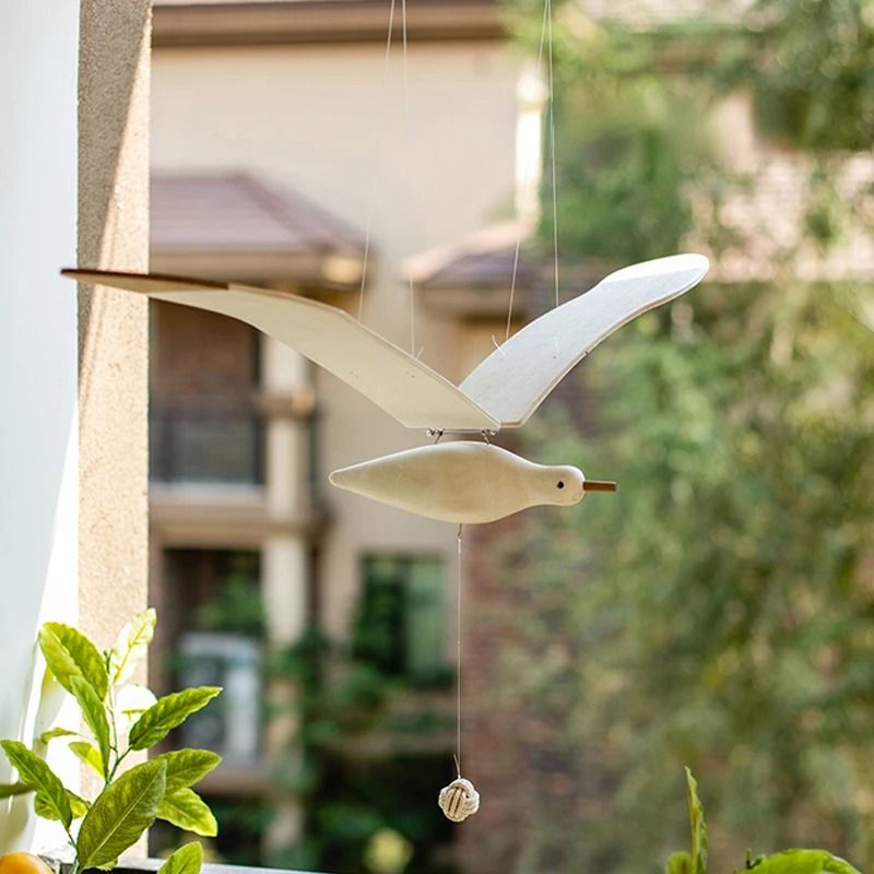 Creative Wooden Wall Hanging Flying Seagull Bird Decoration | Inspire ...