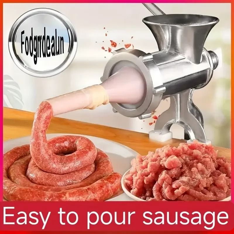 Heavy Duty Hand Operated Manual Kitchen Meat Mincer and Saus | Inspire ...