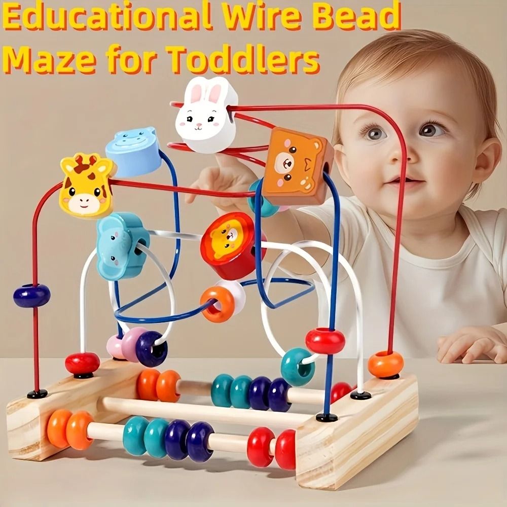Wooden Bead Maze Puzzle & Learning Toy | Inspire Uplift