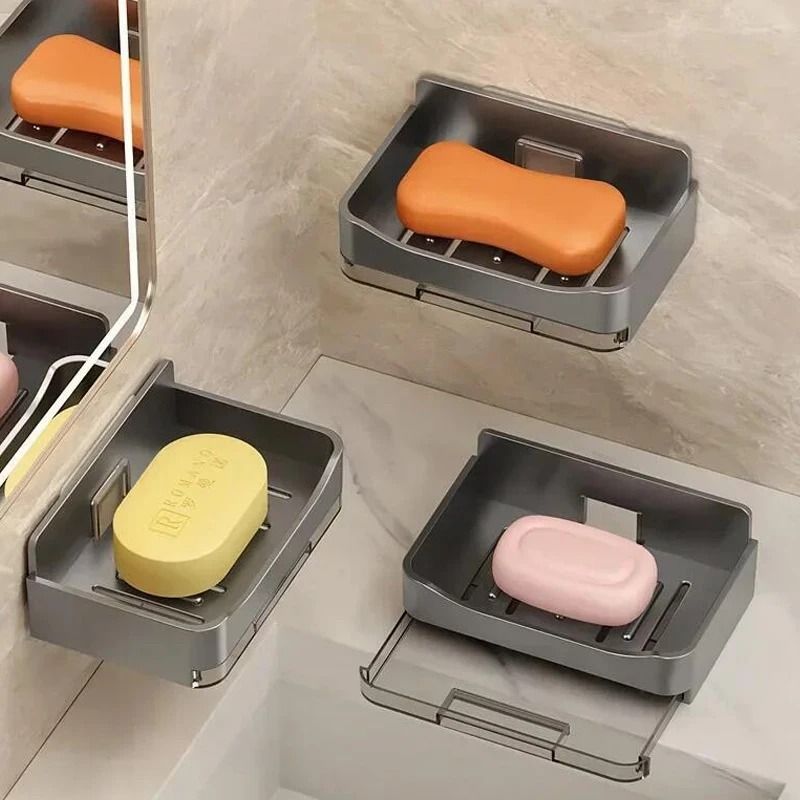 Free-Punching Wall Mounted Double Layer Soap Holder | Inspire Uplift