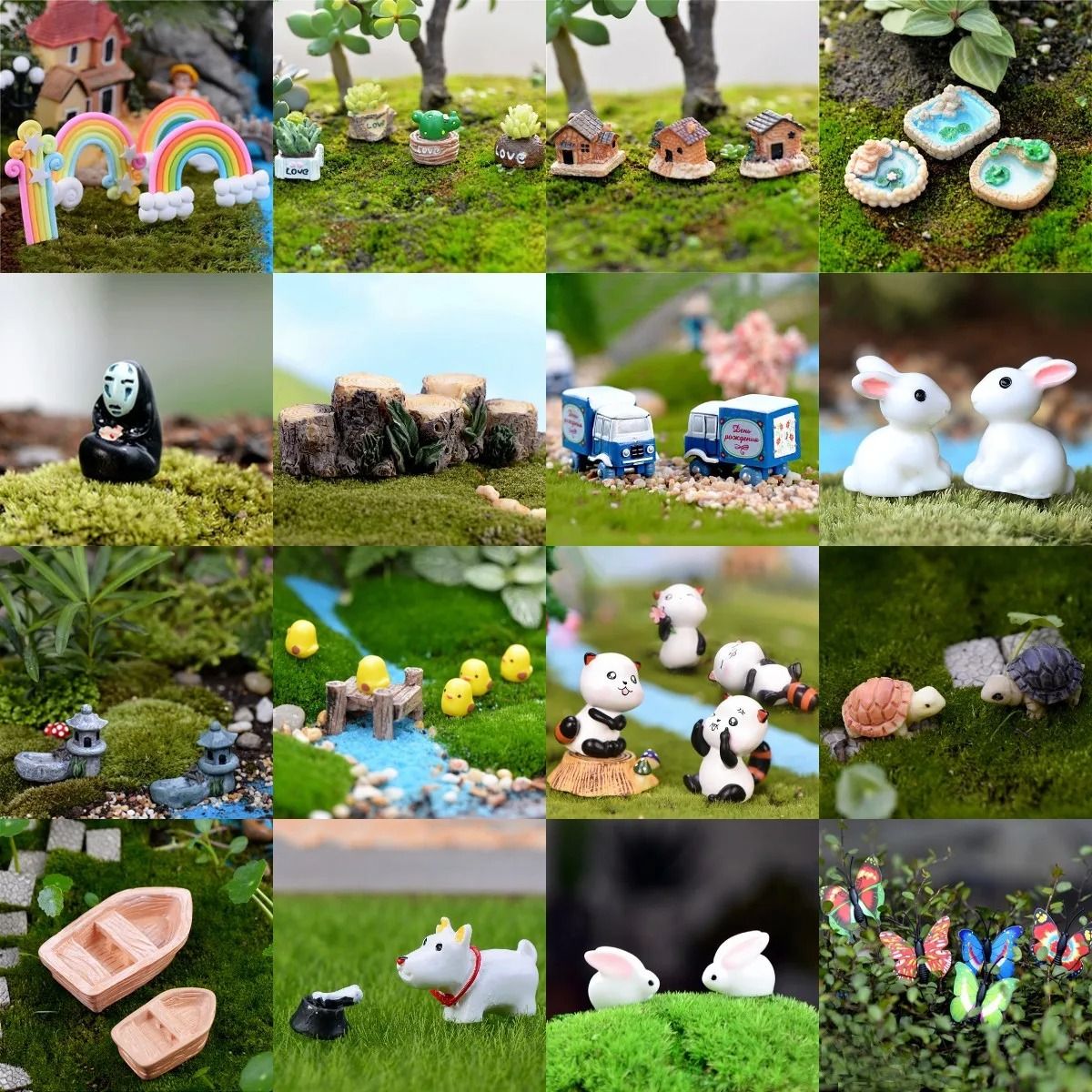 Mini Cute Animal Figurines | 1 12 Scale Fairy Garden Miniatu | Inspire ...