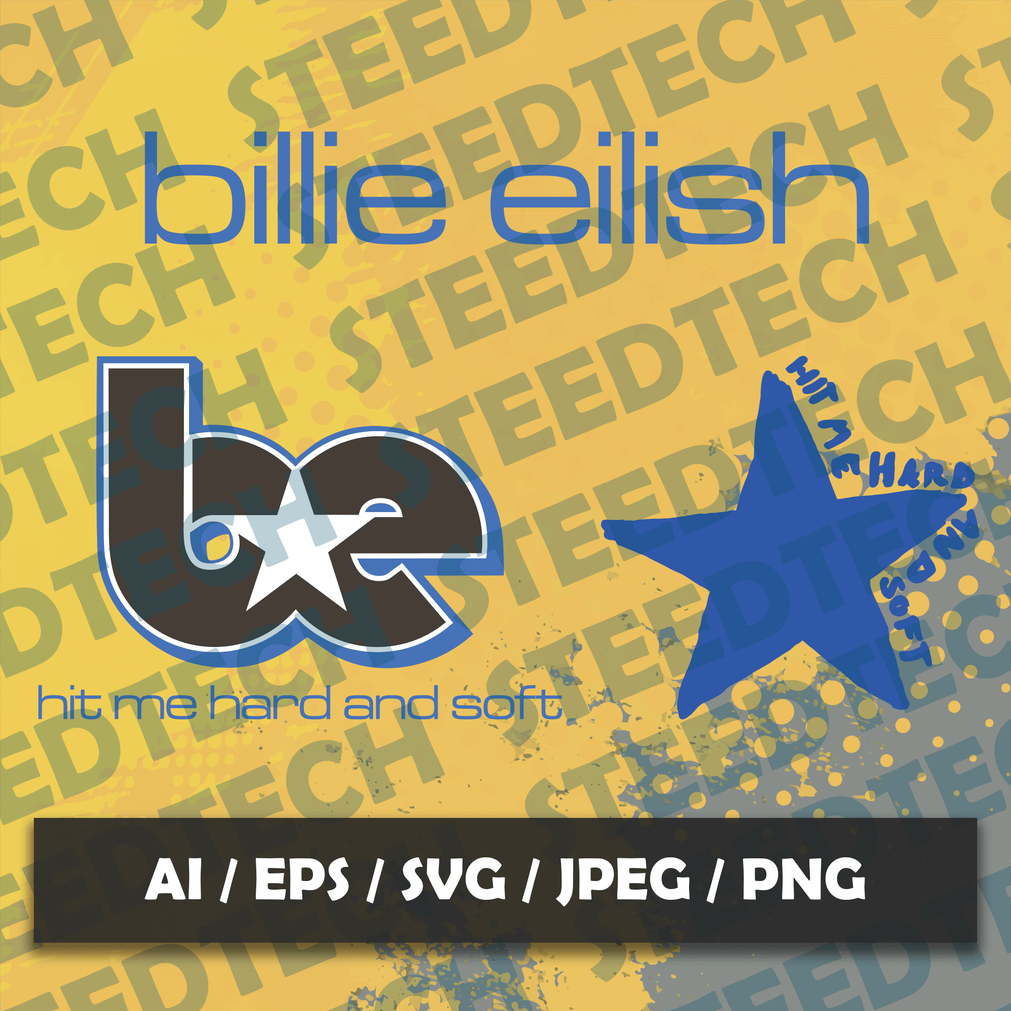 Billie Eilish Hit Me Hard and Soft SVG Vector Files | Inspire Uplift