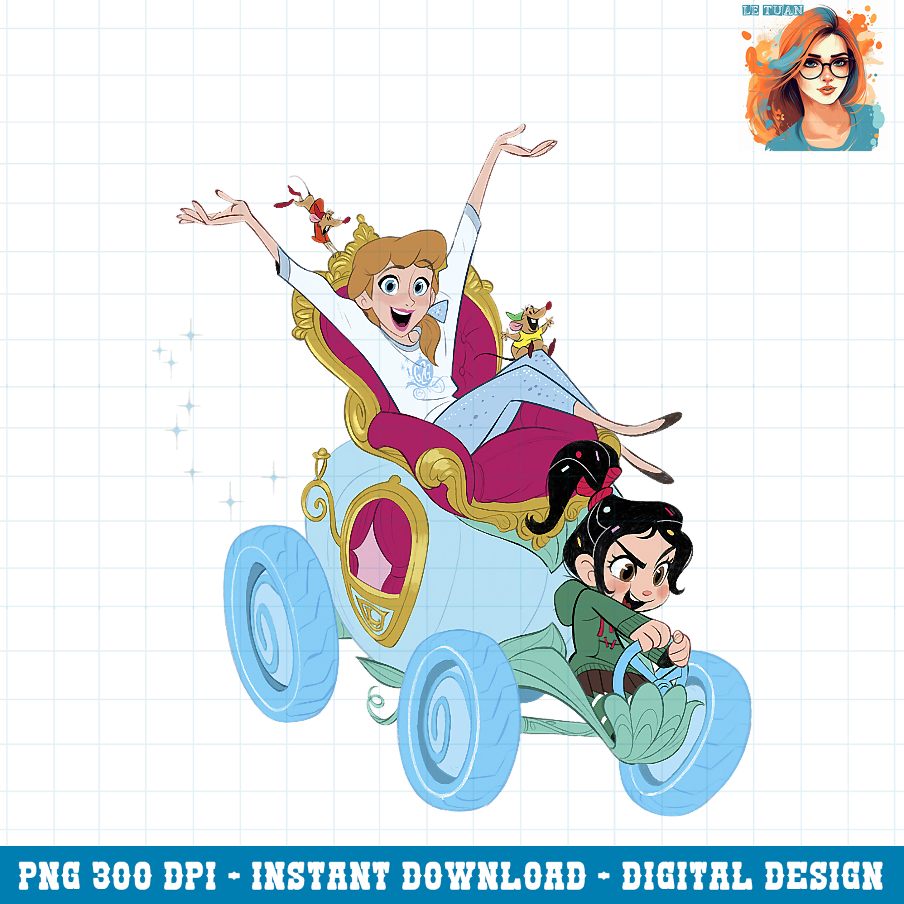 Disney Wreck It Ralph 2 Comfy Princess Cinderella PNG Downlo | Inspire ...
