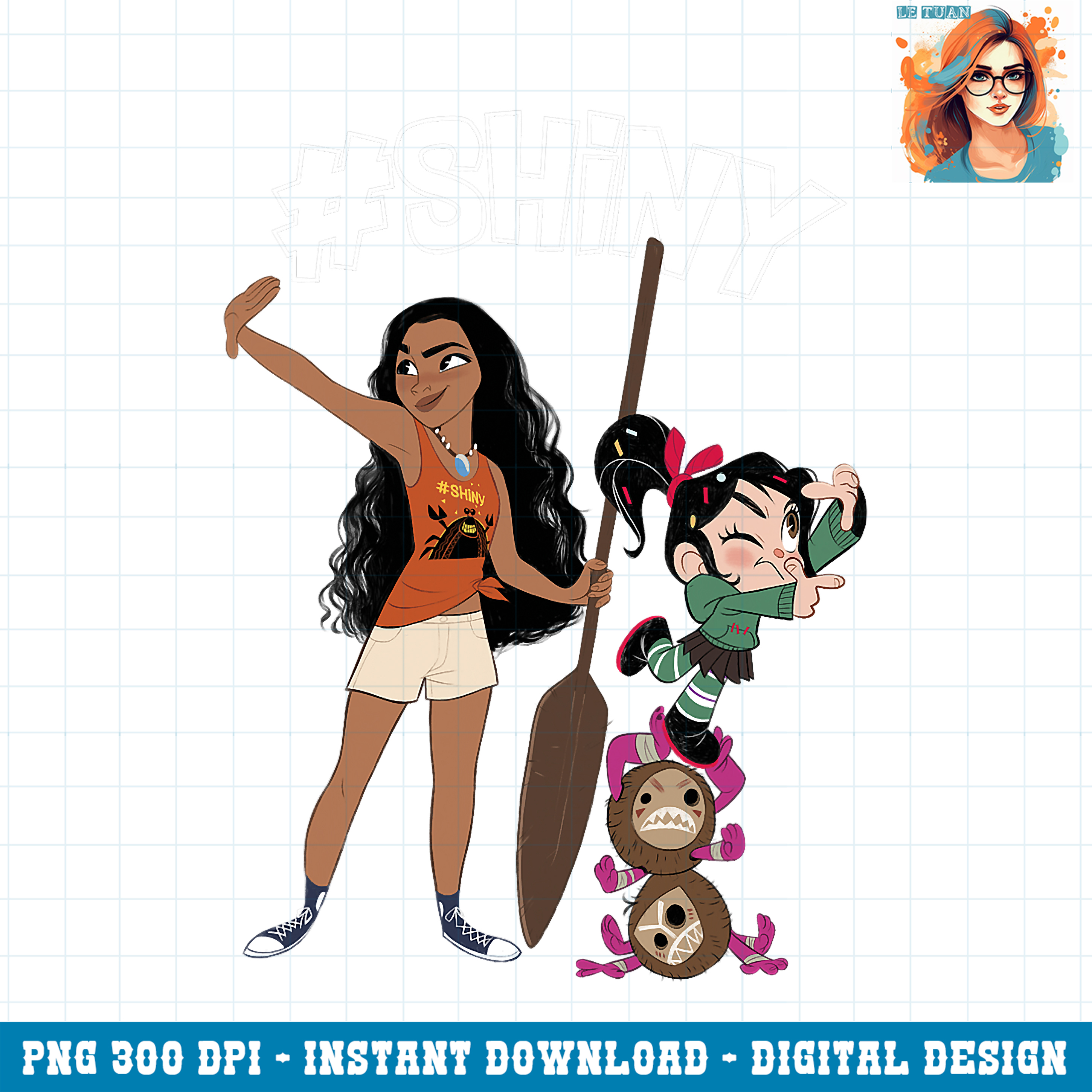 Disney Wreck It Ralph 2 Comfy Princess Moana Shiny PNG Downl | Inspire ...
