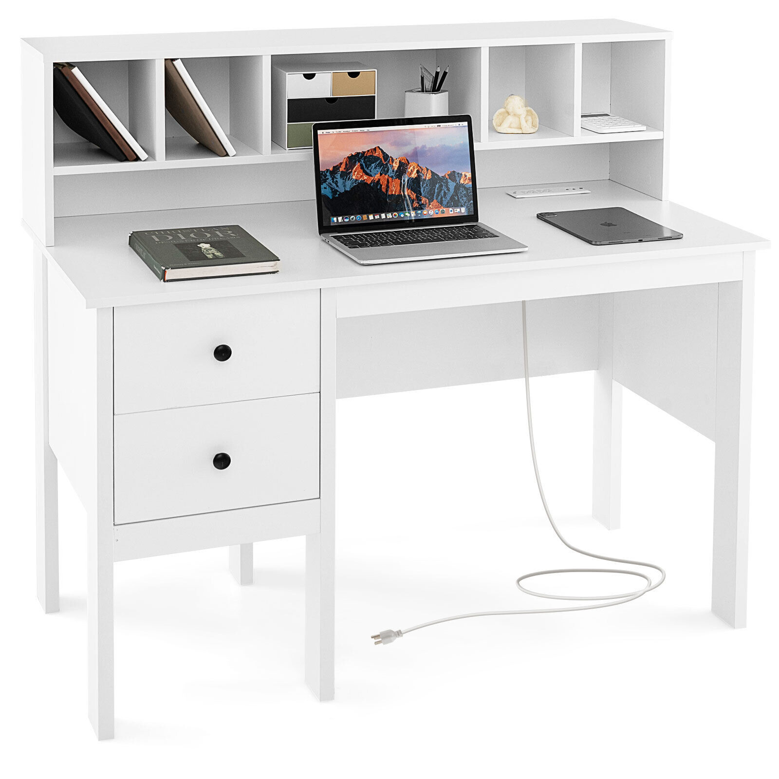48" Home Office Desk with Type-C Power Outlets | Inspire Uplift