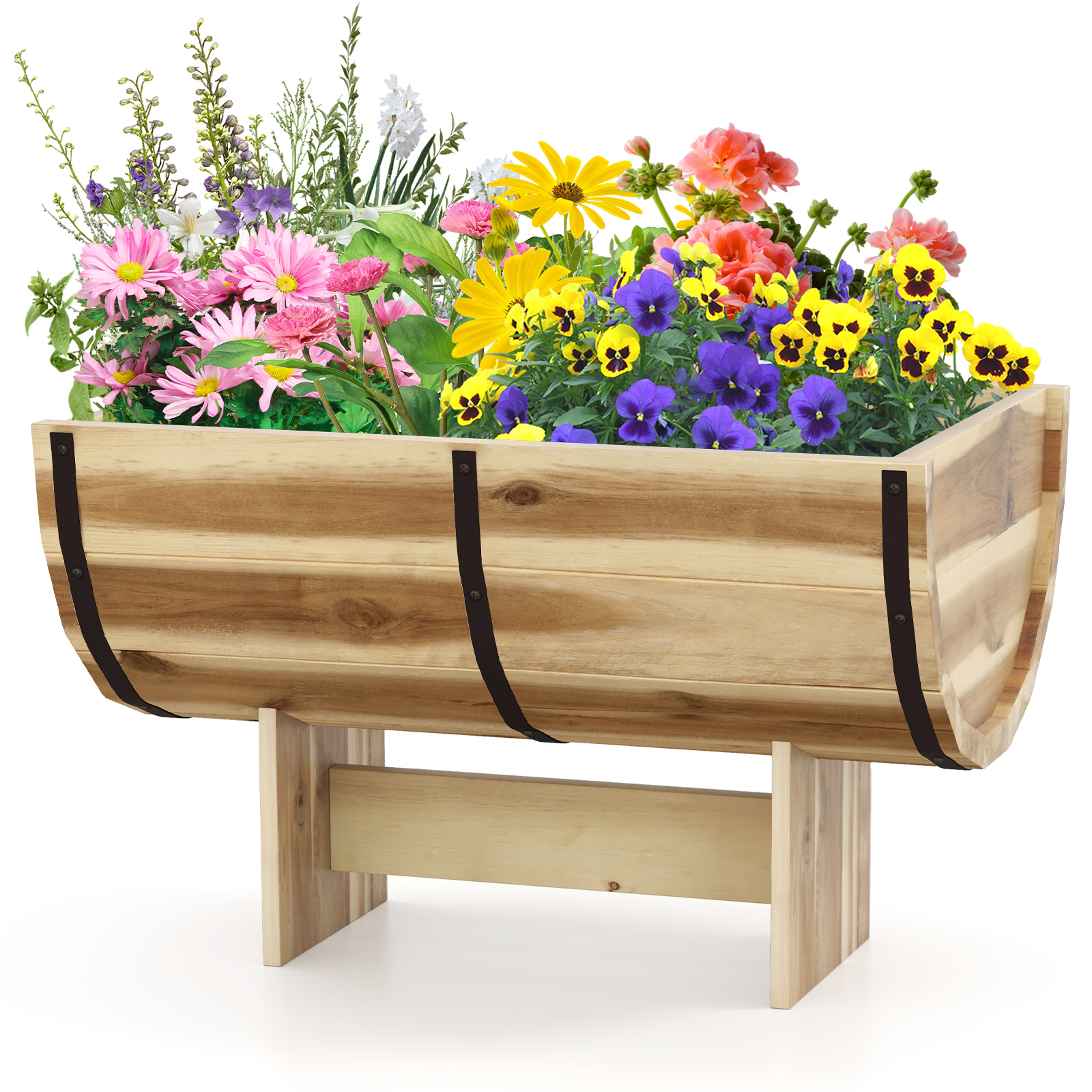 Wooden Raised Garden Planter with Legs – Outdoor Use | Inspire Uplift