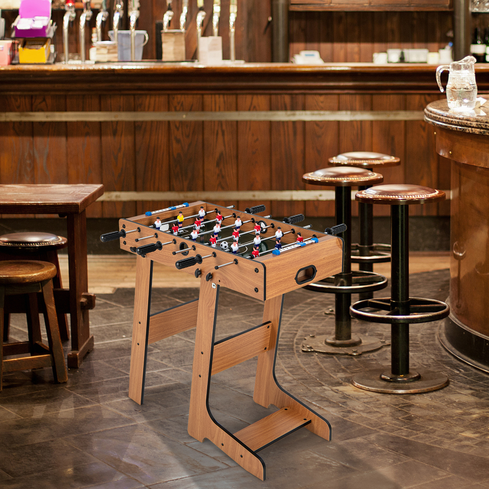 Space Saving Table Football – Durable Handle | Inspire Uplift