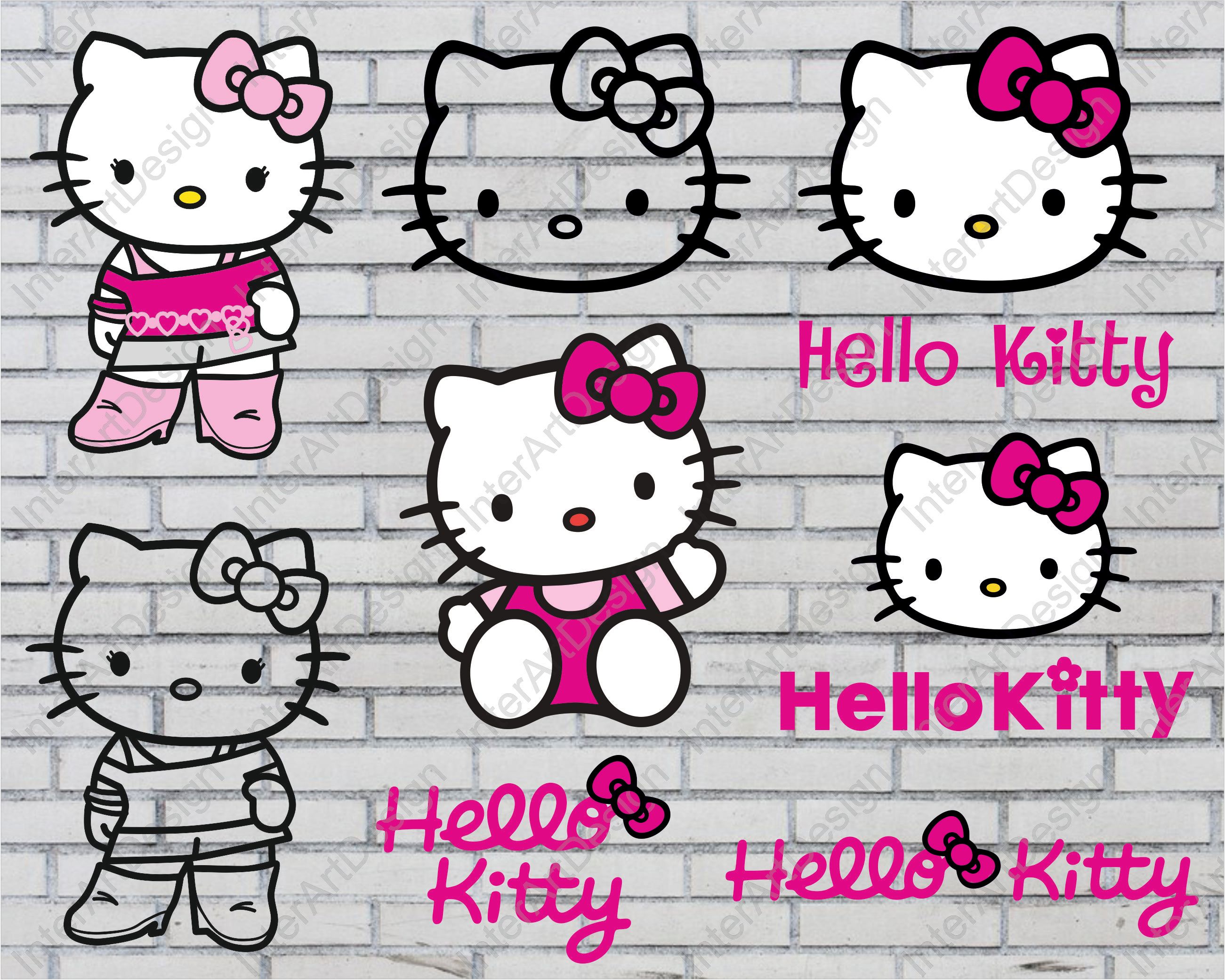 Hello Kitty Svg Bundle, Kawaii Cat Svg, Cute Cat Svg, Hello | Inspire ...