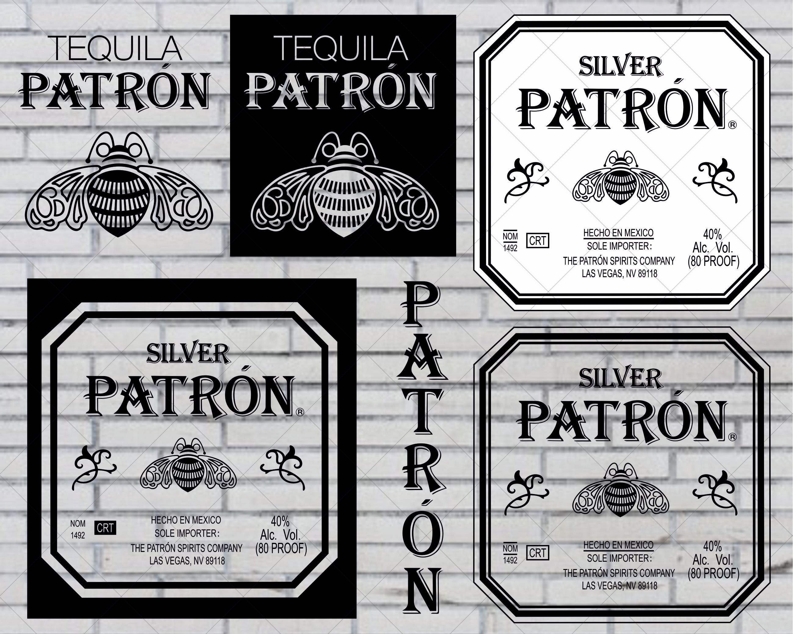 Tequila Patron Svg Bundle, Tequila Brand Svg, Tequila Label | Inspire ...