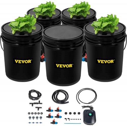 DWC Hydroponic System | 5 Bucket Grow Kit | Inspire Uplift