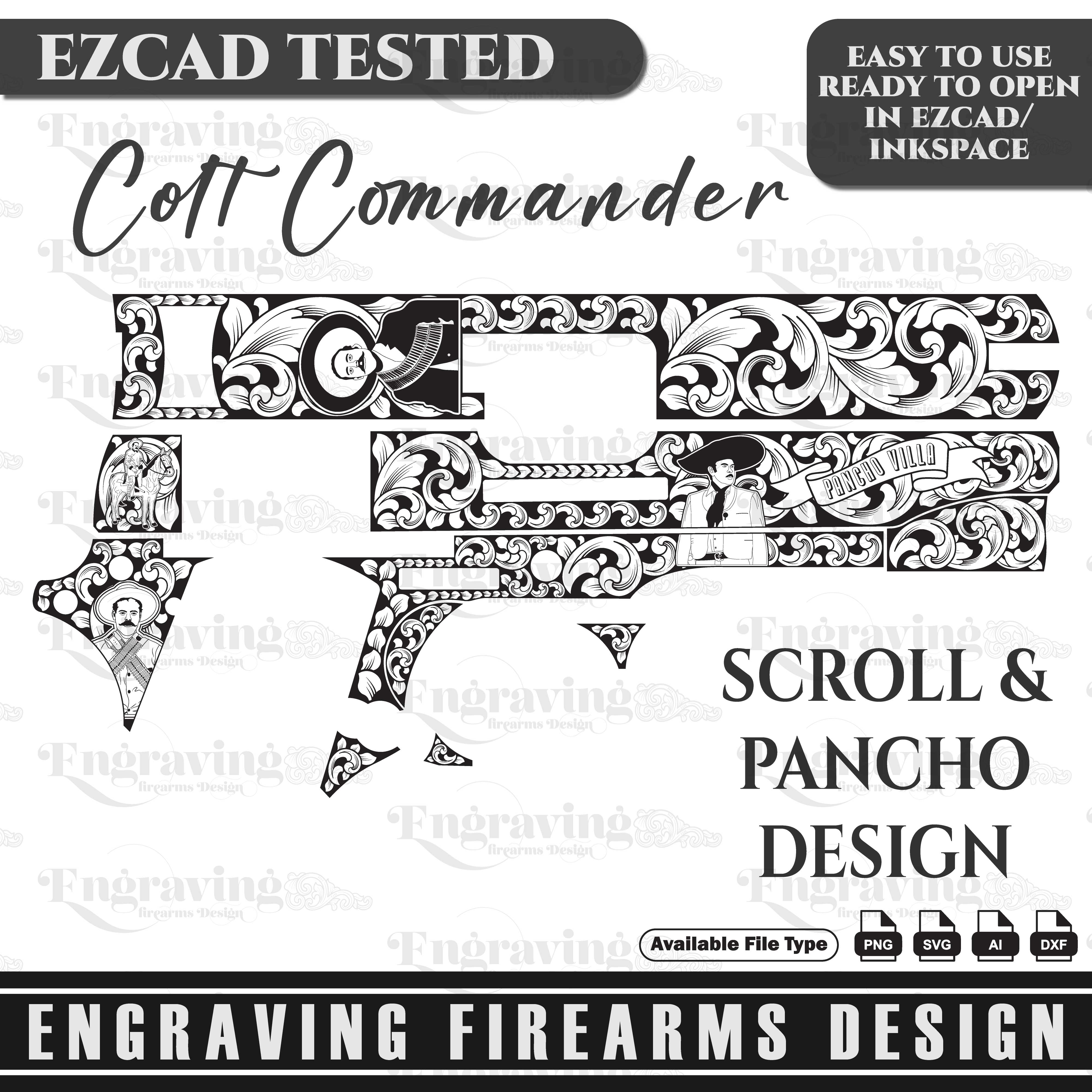 Colt Commander Pancho Villa Design Svg ,lasercut,laserengrav | Inspire ...