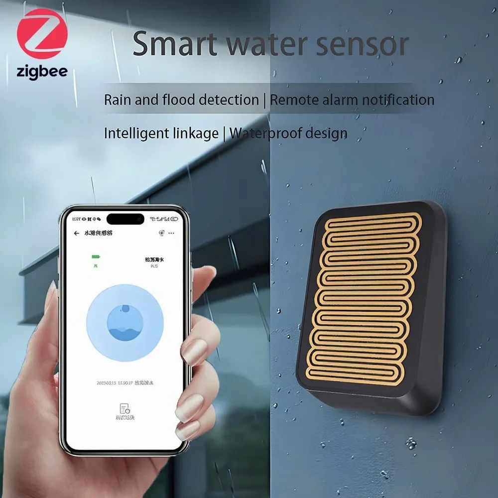 Wireless Zigbee Rain Sensor Outdoor Water Leak Detector Comp | Inspire ...