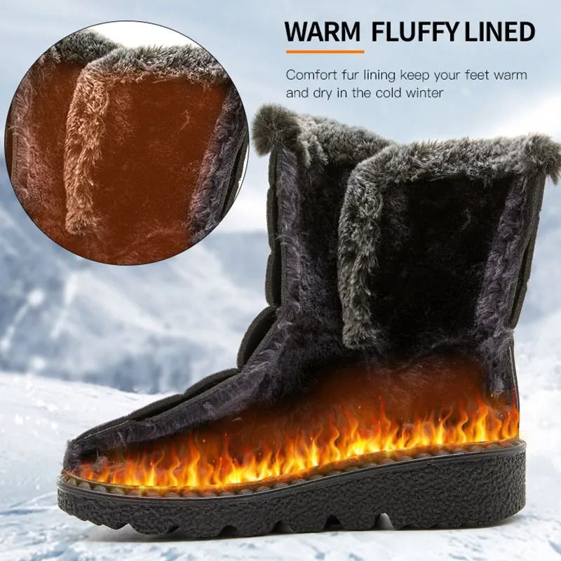 Womens Winter Boots with Faux Fur and Waterproof Design | Inspire Uplift