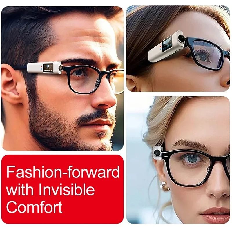 Smart 4K Video Recording Glasses with Built-In Camera and Wi | Inspire ...