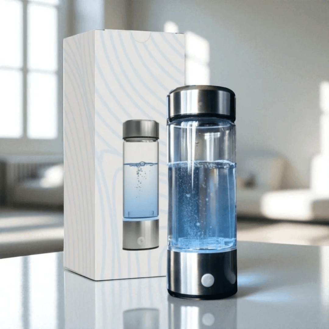 Hydrogen Rich Dual Chamber Water Generator Bottle in Glass W | Inspire ...