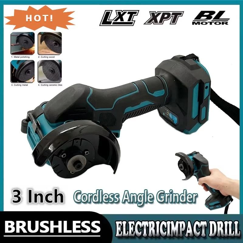 Compact Three Inch Cordless Angle Grinder Compatible with Ma | Inspire ...