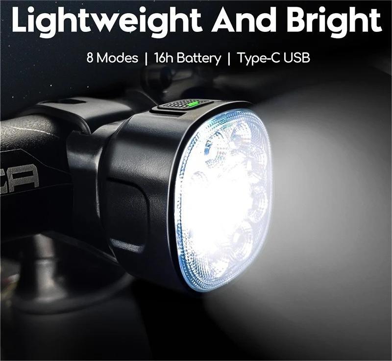Rechargeable Bike Light Set Front and Rear High Brightness L | Inspire ...