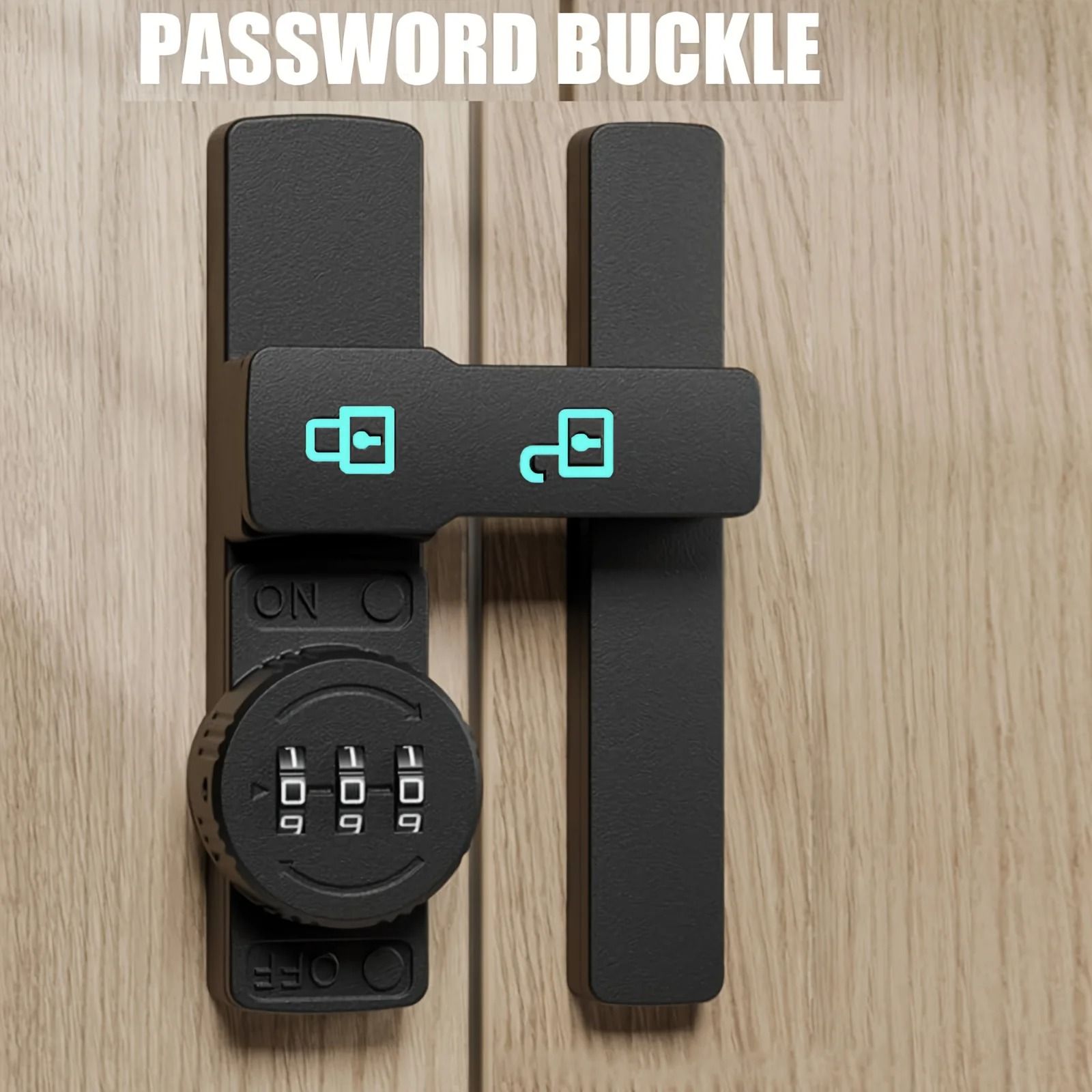 Sliding Barn Door Combination Lock with 3 Digit Code | Inspire Uplift