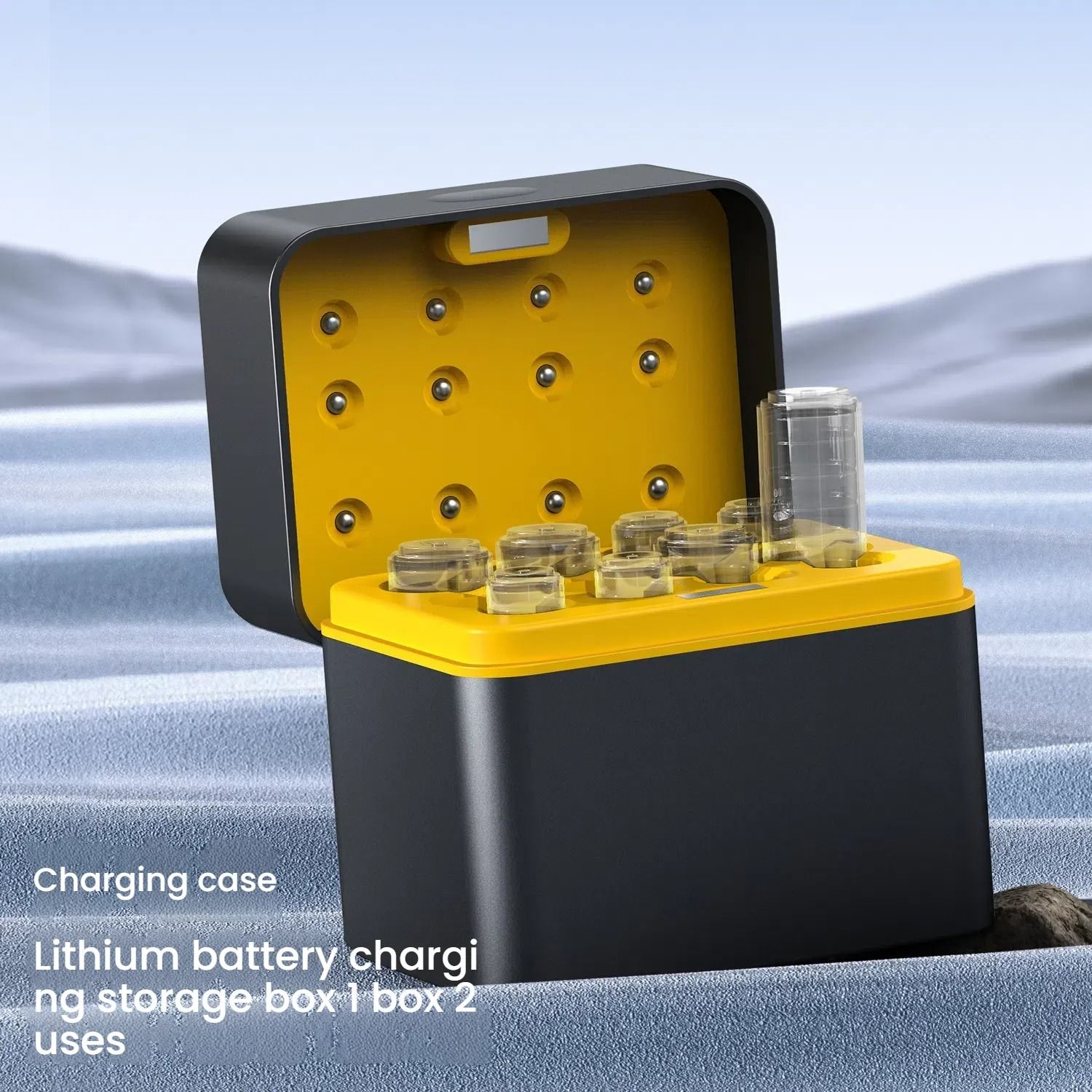 8 Slot Smart Battery Charger Case for AA and AAA Batteries w | Inspire ...