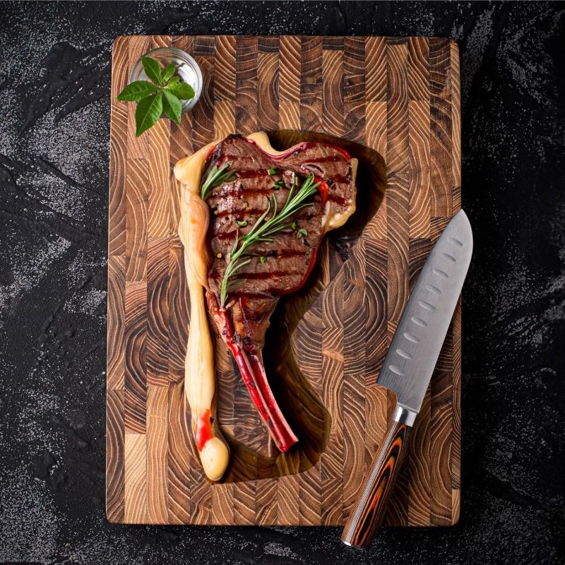 Teak Wood Cutting Board 1 Inch Thick | Inspire Uplift