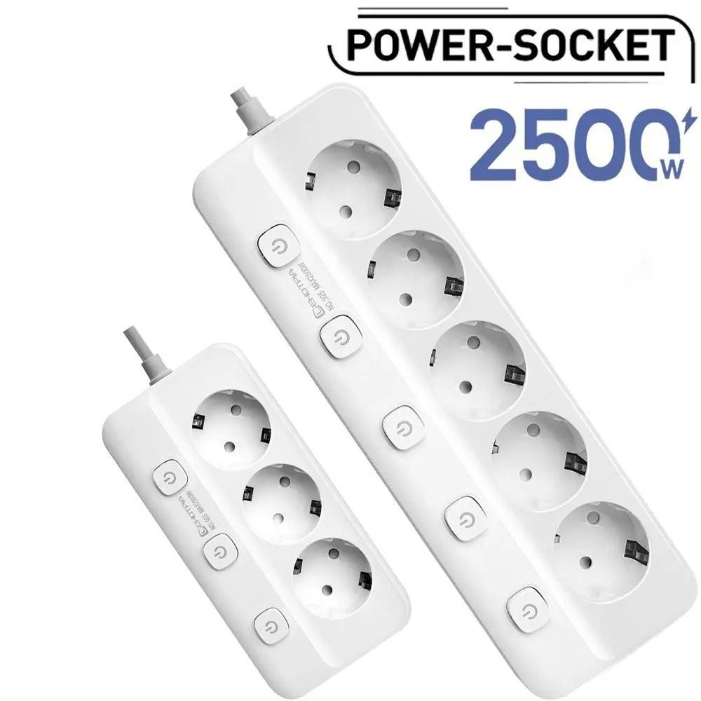 EU Power Strip with Independent Switches and Multiple Outlet | Inspire ...