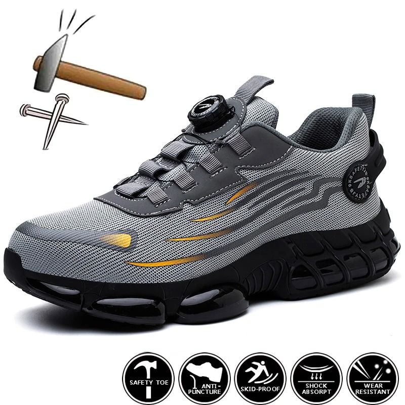 Rotating Button Safety Shoes for Men | Inspire Uplift