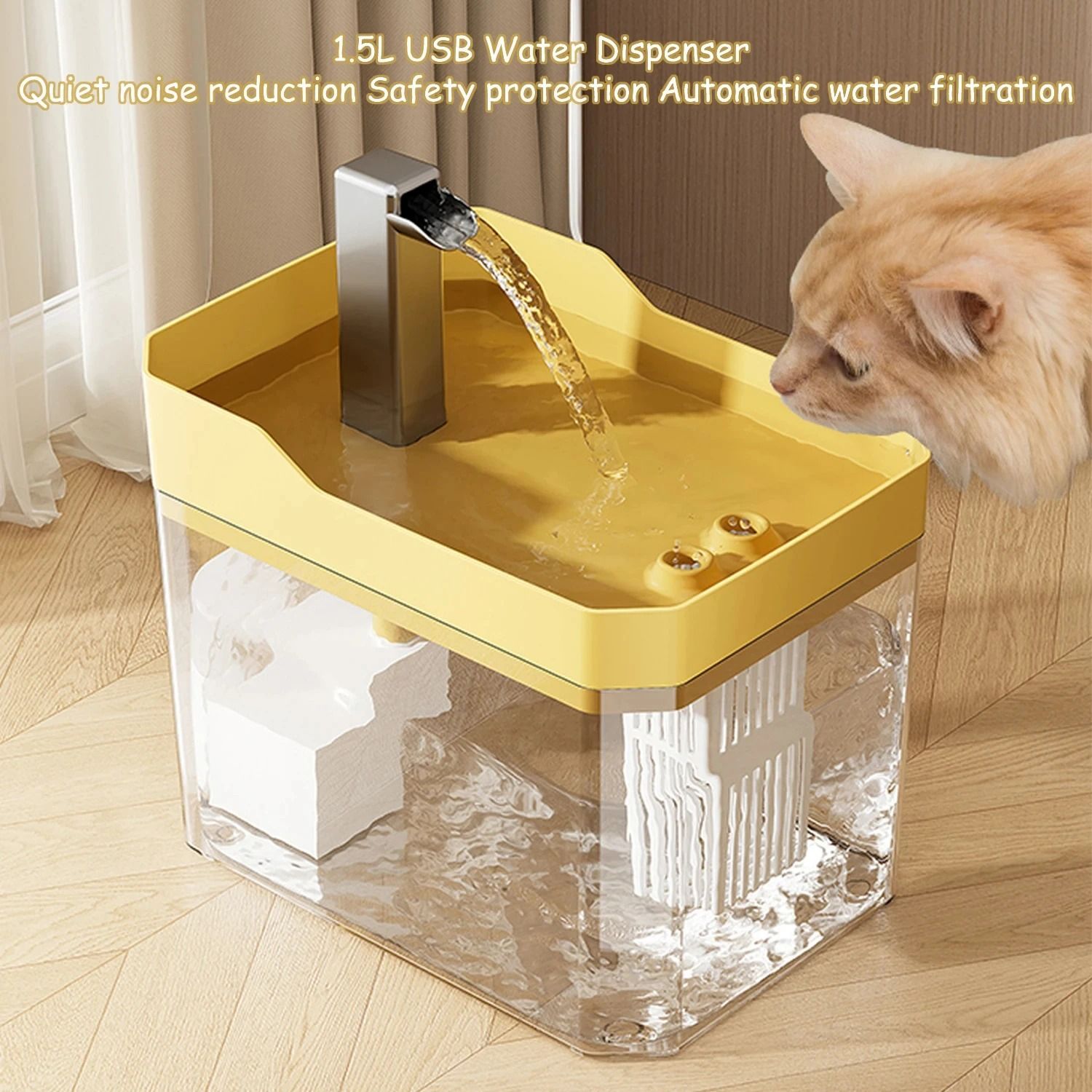 Automatic Cat Water Fountain with Filter and USB Pump | Inspire Uplift