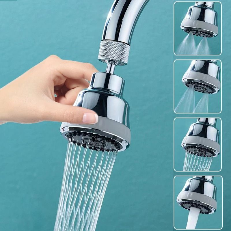 360 Degree Rotating Kitchen Faucet Aerator Four Modes Anti S | Inspire ...