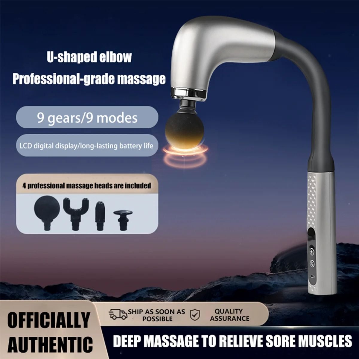 Electric Fascia Gun Massager for Deep Tissue and Body Relaxa | Inspire ...
