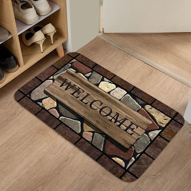 Cozy Floral Welcome Door Mat | Inspire Uplift