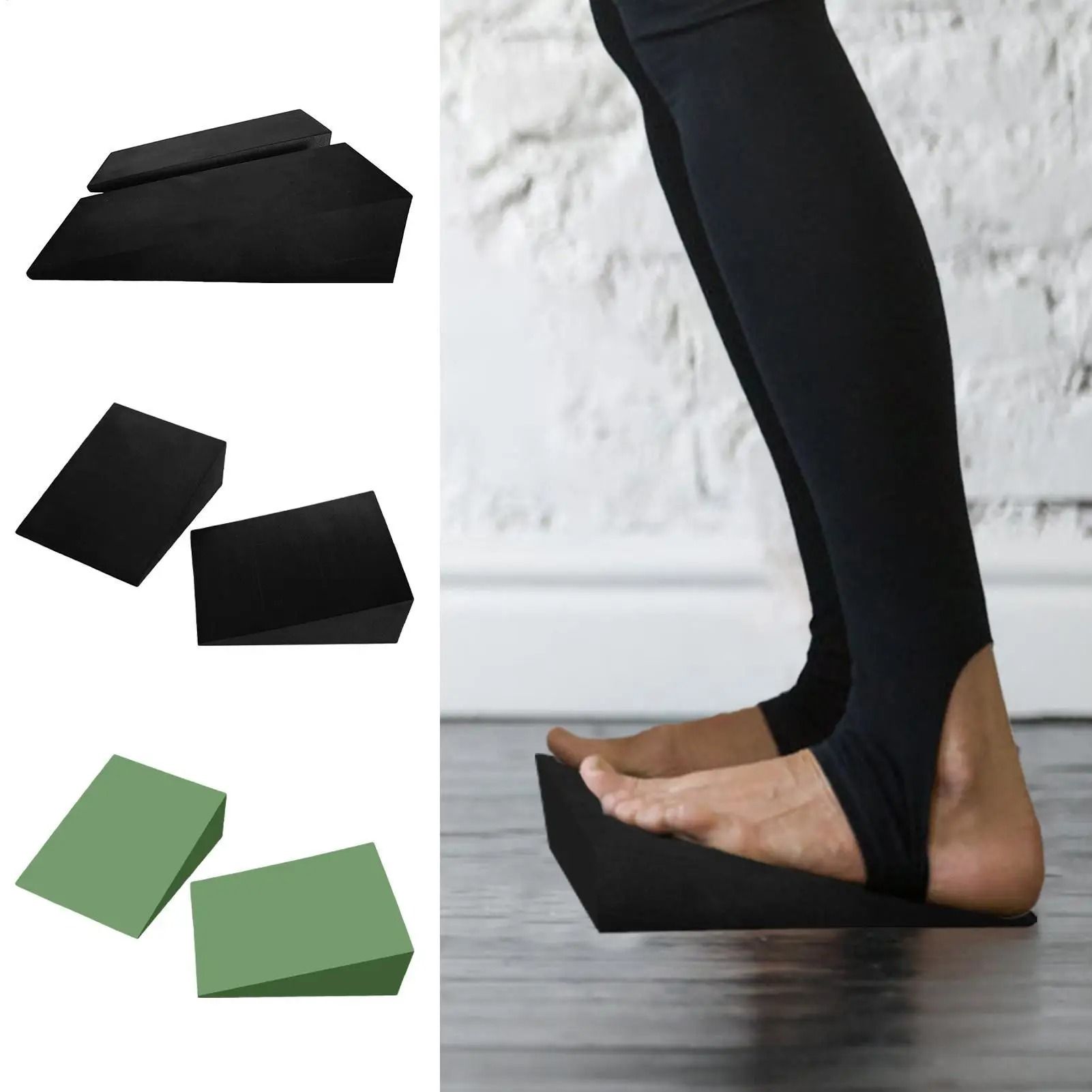 EVA Foam Yoga Wedge Block Adjustable Stretch Slant Board for | Inspire ...