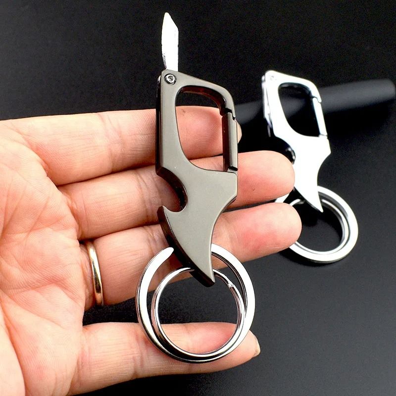 Multi Function Key Ring with Folding Knife Bottle Opener and | Inspire ...