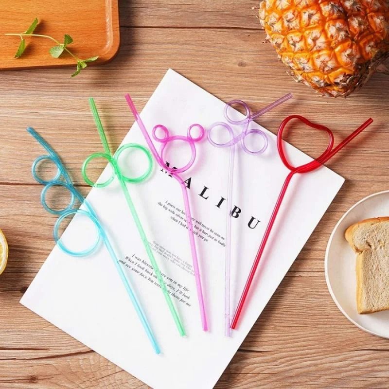 Colorful Disposable Shaped Party Straws For Festivals And Ev | Inspire ...