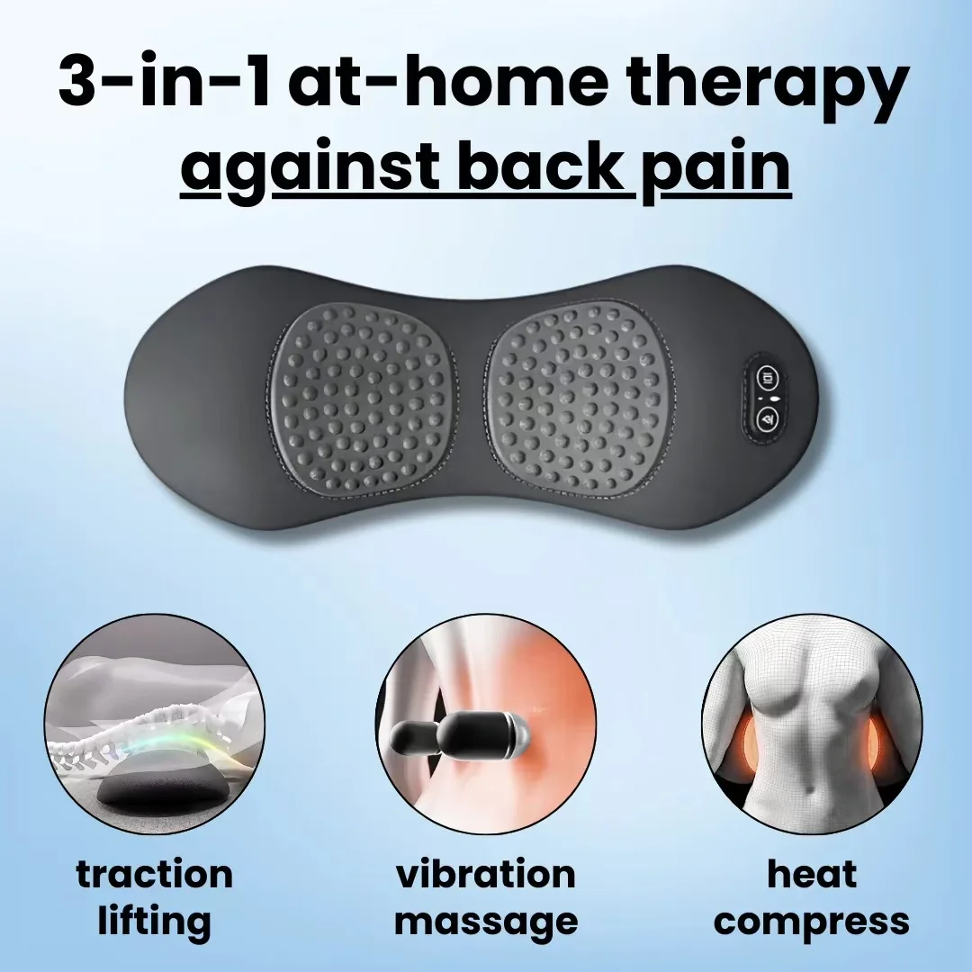 3-in-1 Back Massager for Lower Back & Shoulder Pain Relief | Inspire Uplift