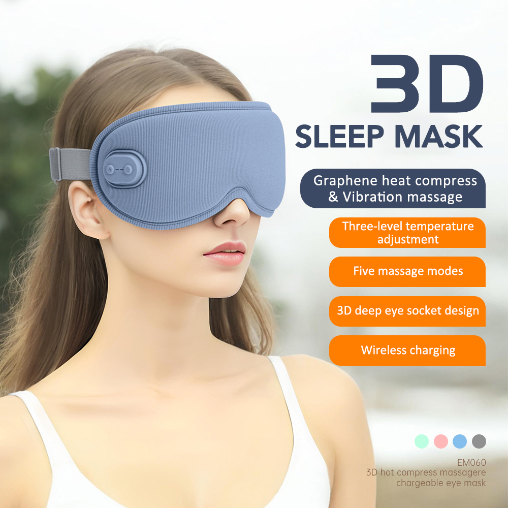 3D Sleep Eye Mask Hot Steam & Vibration Massager | Inspire Uplift