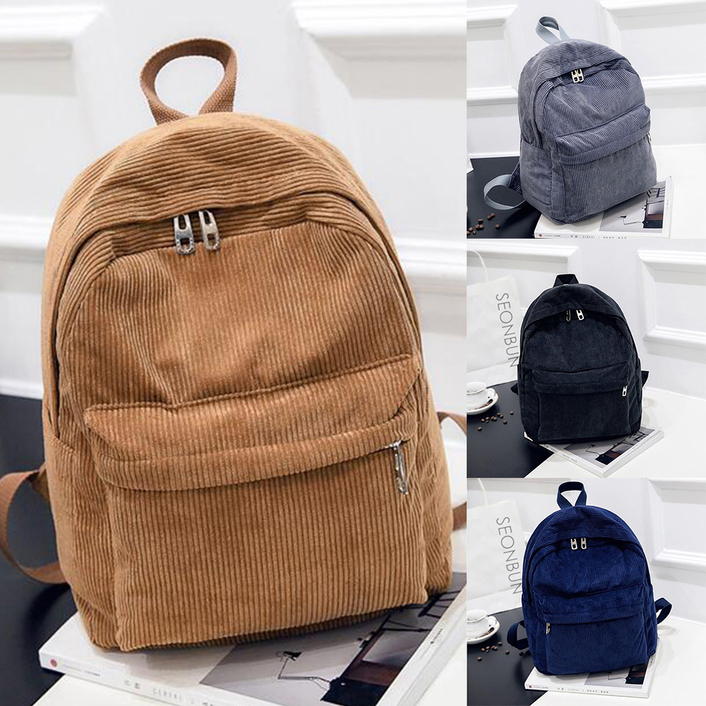 New Trend Backpack Fashion Women Solid Color School Bag | Inspire Uplift