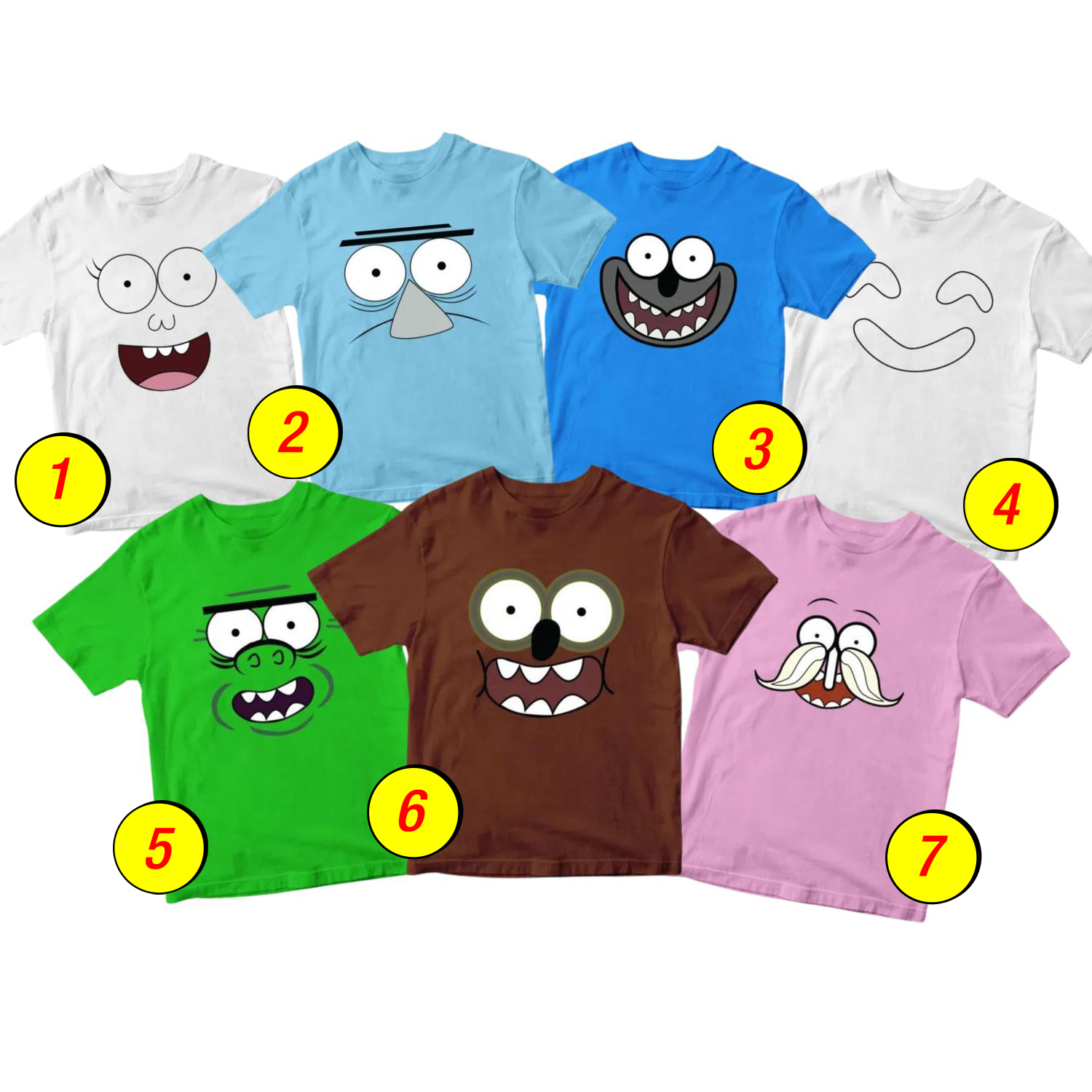 Regular Show T-Shirt Merch - 3 Pack Tee Shirts Bundle Cartoo - Inspire ...